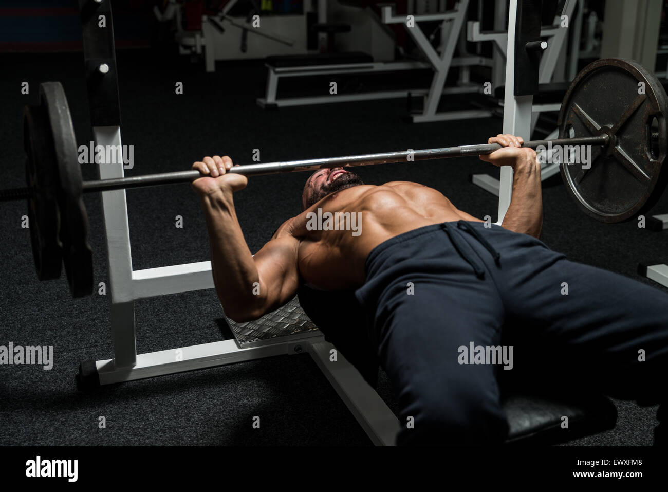 Bench press exercises hi-res stock photography and images - Alamy