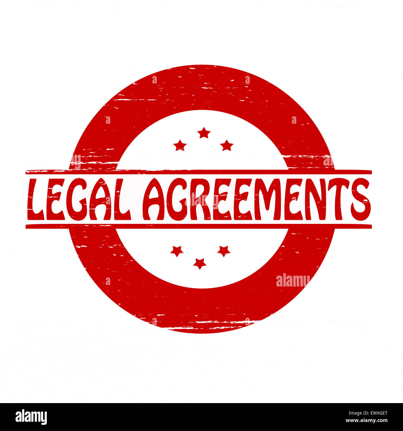 Stamp with text legal agreements inside, illustration Stock Photo - Alamy