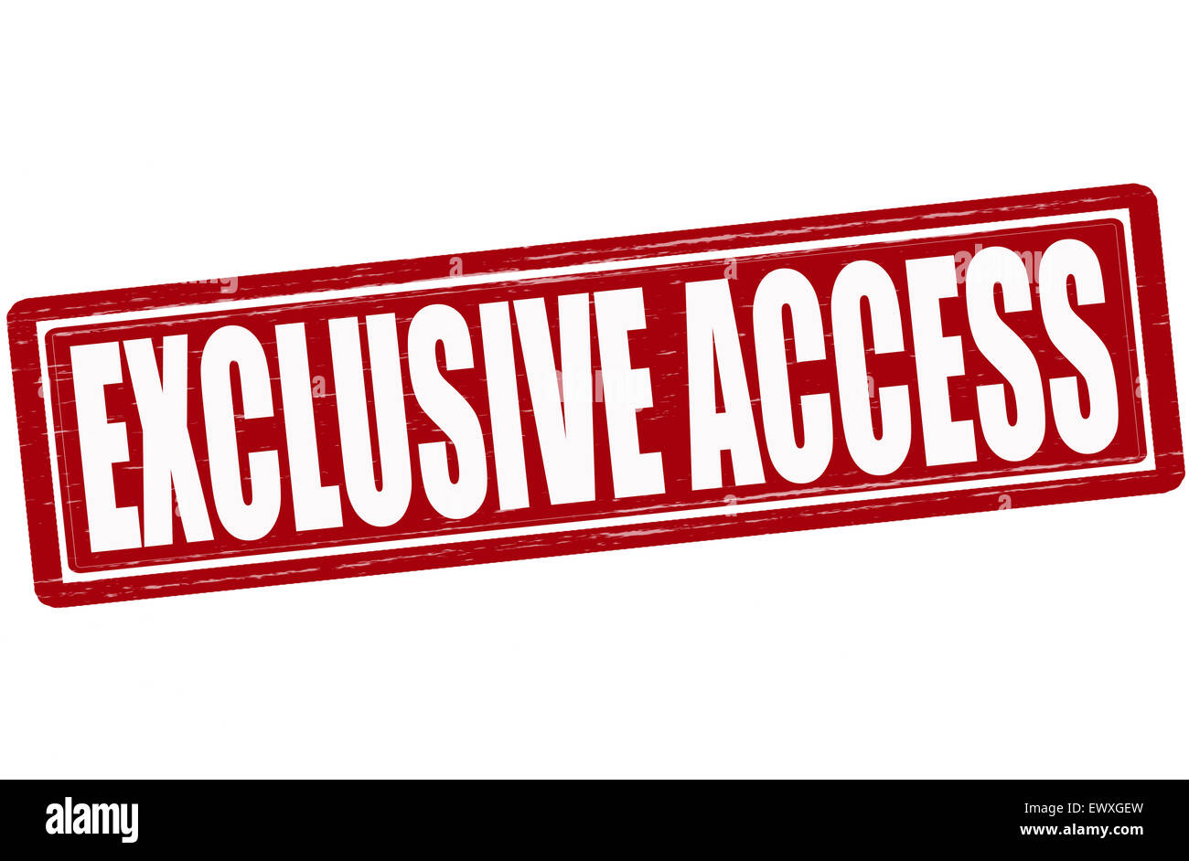 Stamp with text exclusive access inside, illustration Stock Photo - Alamy