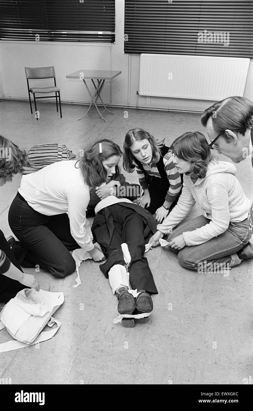 St Johns Ambulance First Aid Training, 10th February 1979. MARSKE ...
