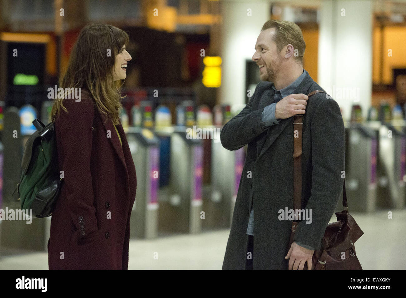 MAN UP (2015) LAKE BELL, SIMON PEGG BEN PALMER (DIR Stock Photo - Alamy