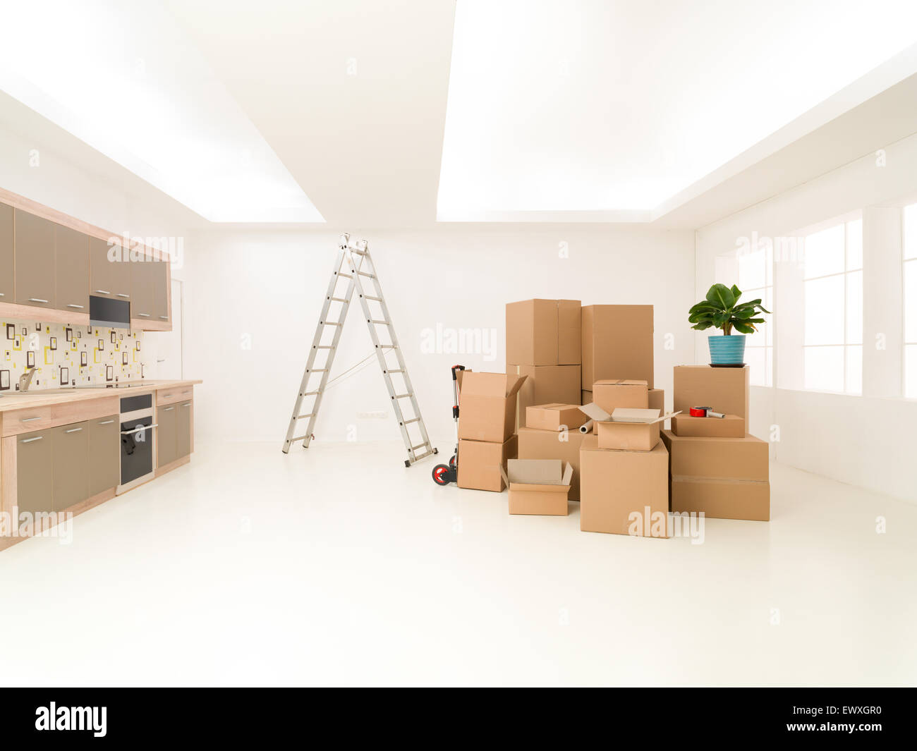 Cardboard box architecture hi-res stock photography and images - Alamy