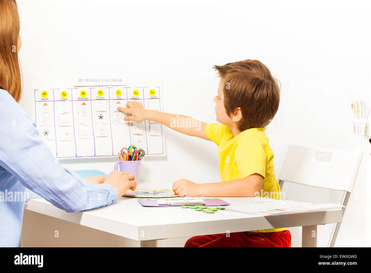 Preschool classroom activities hi-res stock photography and images - Alamy