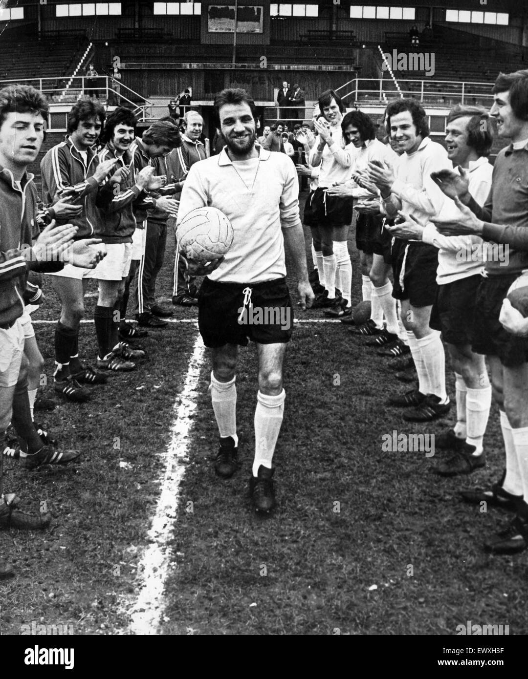 Tony Hetherington, pictured walking out for his 500th appearance for ...