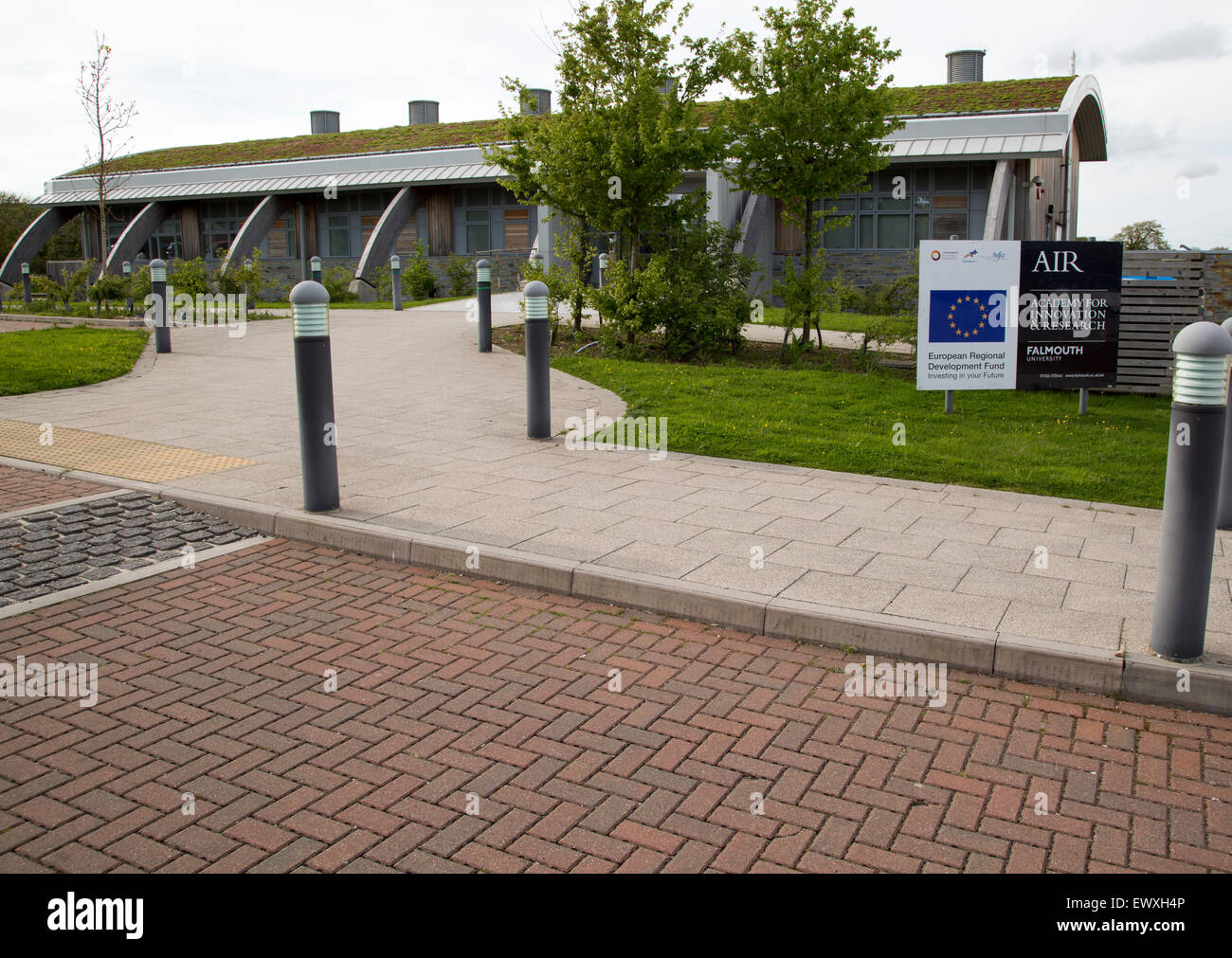 Modern architecture at Tremough campus, University of Falmouth, Penryn ...