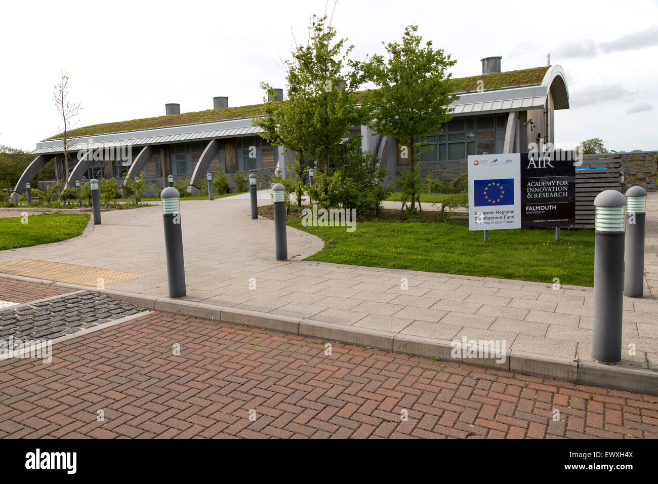 Modern architecture at Tremough campus, University of Falmouth, Penryn ...