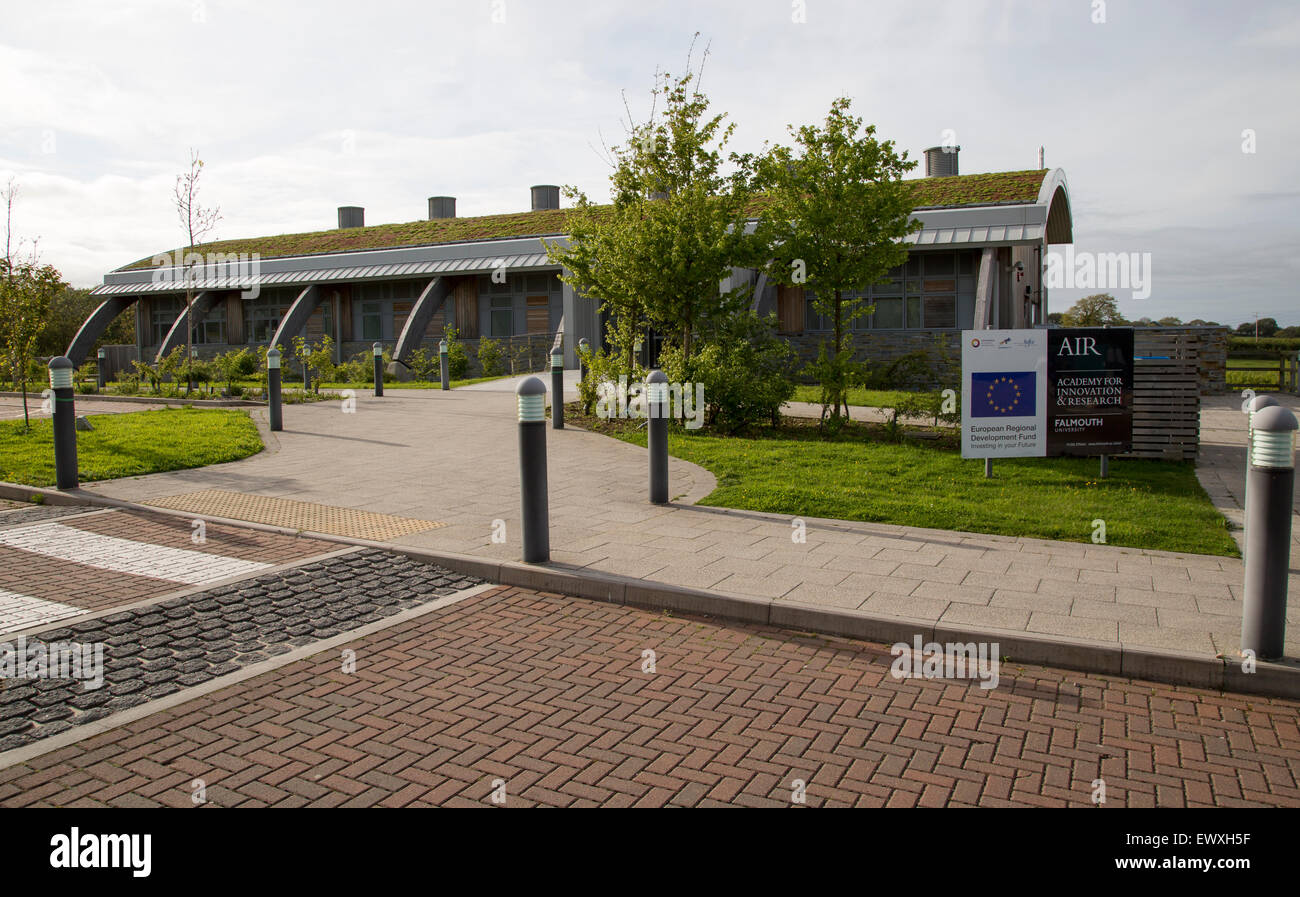 Modern architecture at Tremough campus, University of Falmouth, Penryn ...