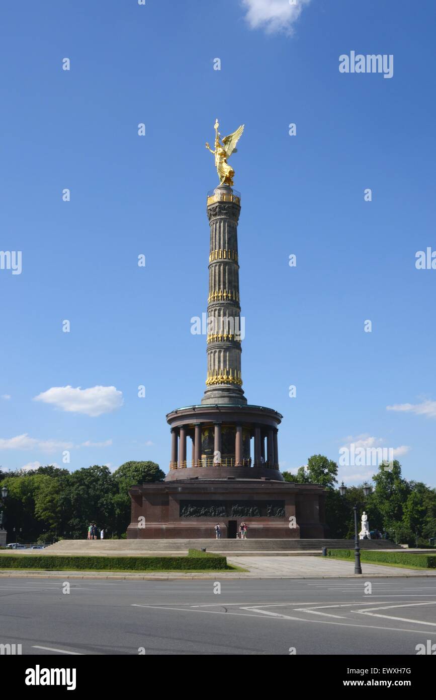 Victory Column, Berlin. Memorial to the Danish-Prussian war, Germany ...
