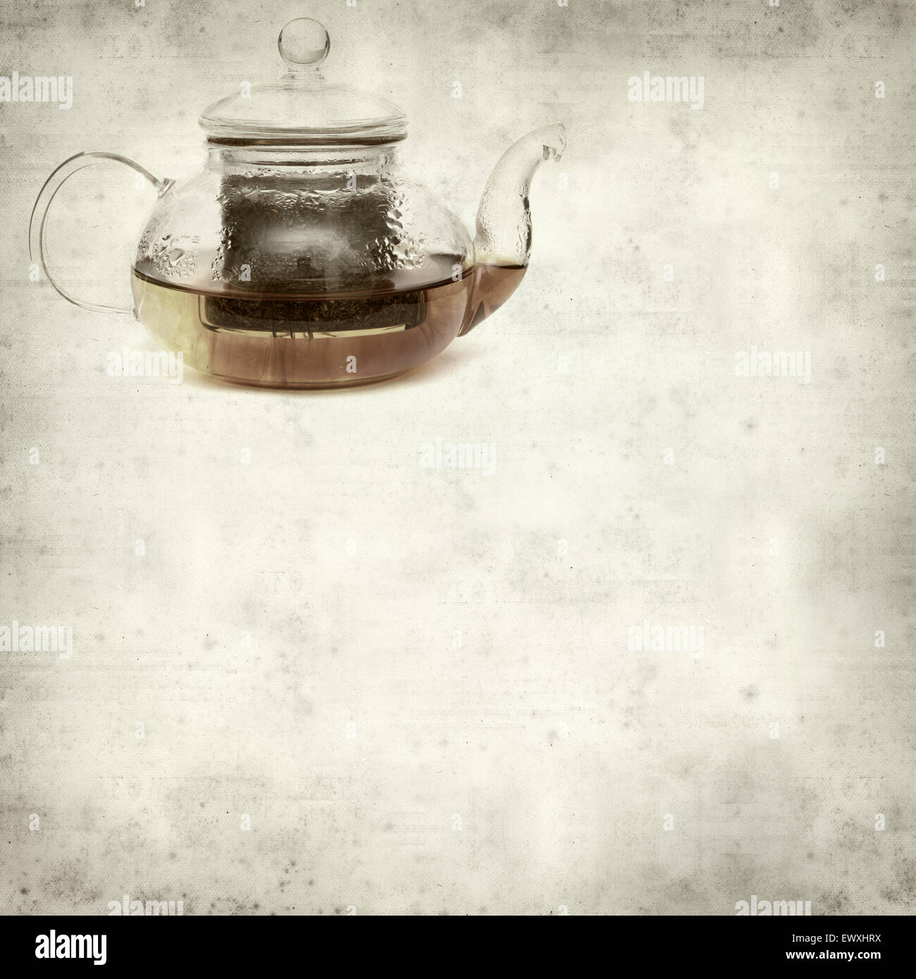 textured old paper background with Rooibos tea Stock Photo - Alamy