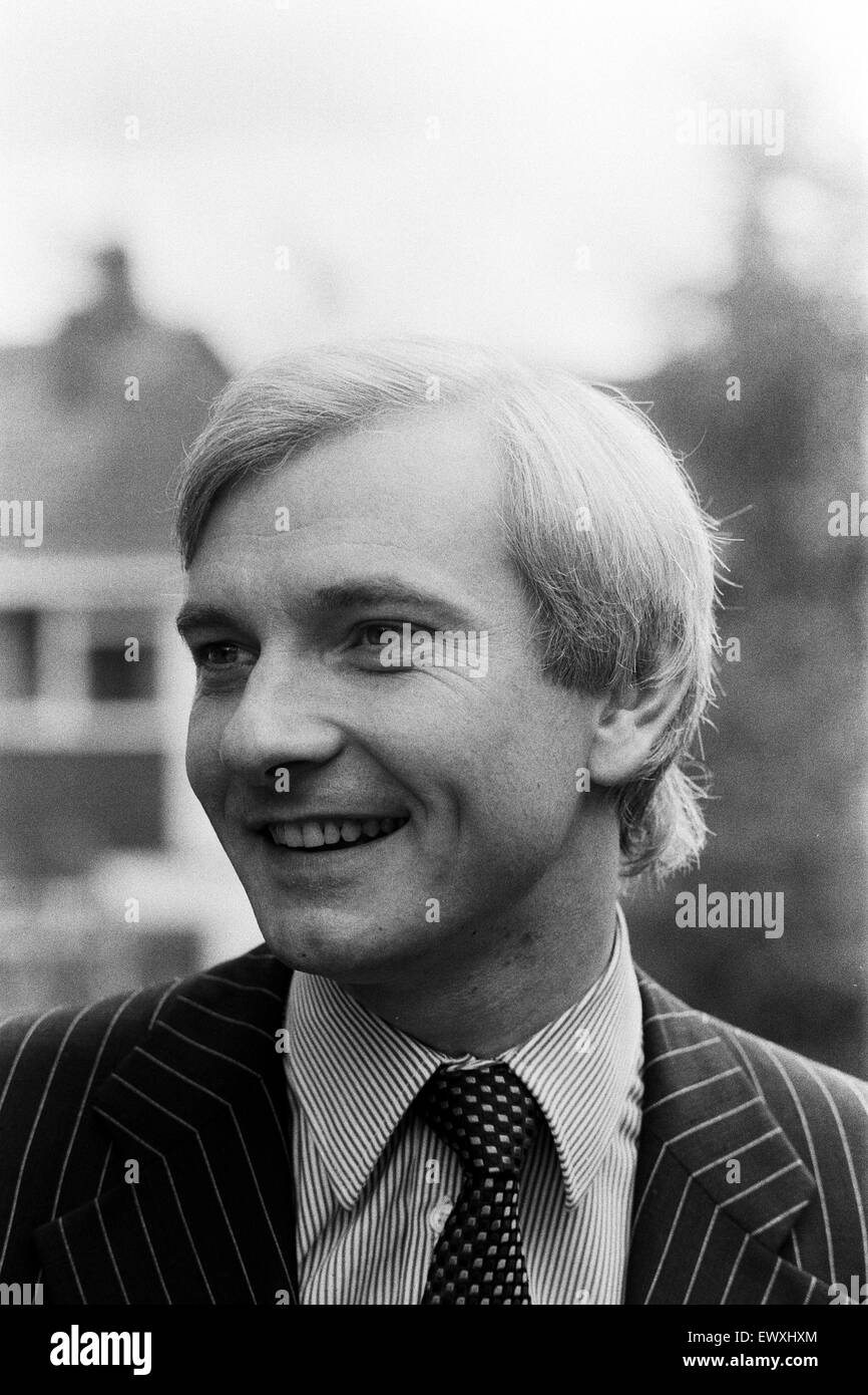 Harvey Proctor, 34 year old MP for Basildon, Essex, talking to ...