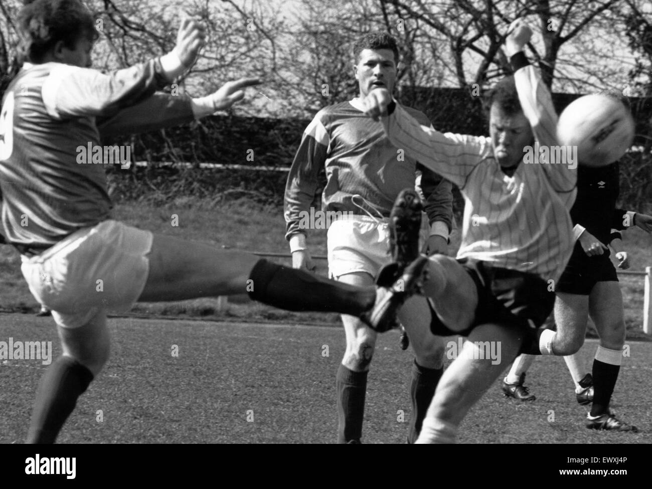 Billingham Synthonia Football Team, in action, 15th April 1989 ...