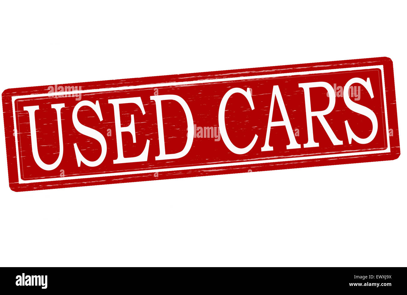 Stamp with text ised cars inside, illustration Stock Photo - Alamy