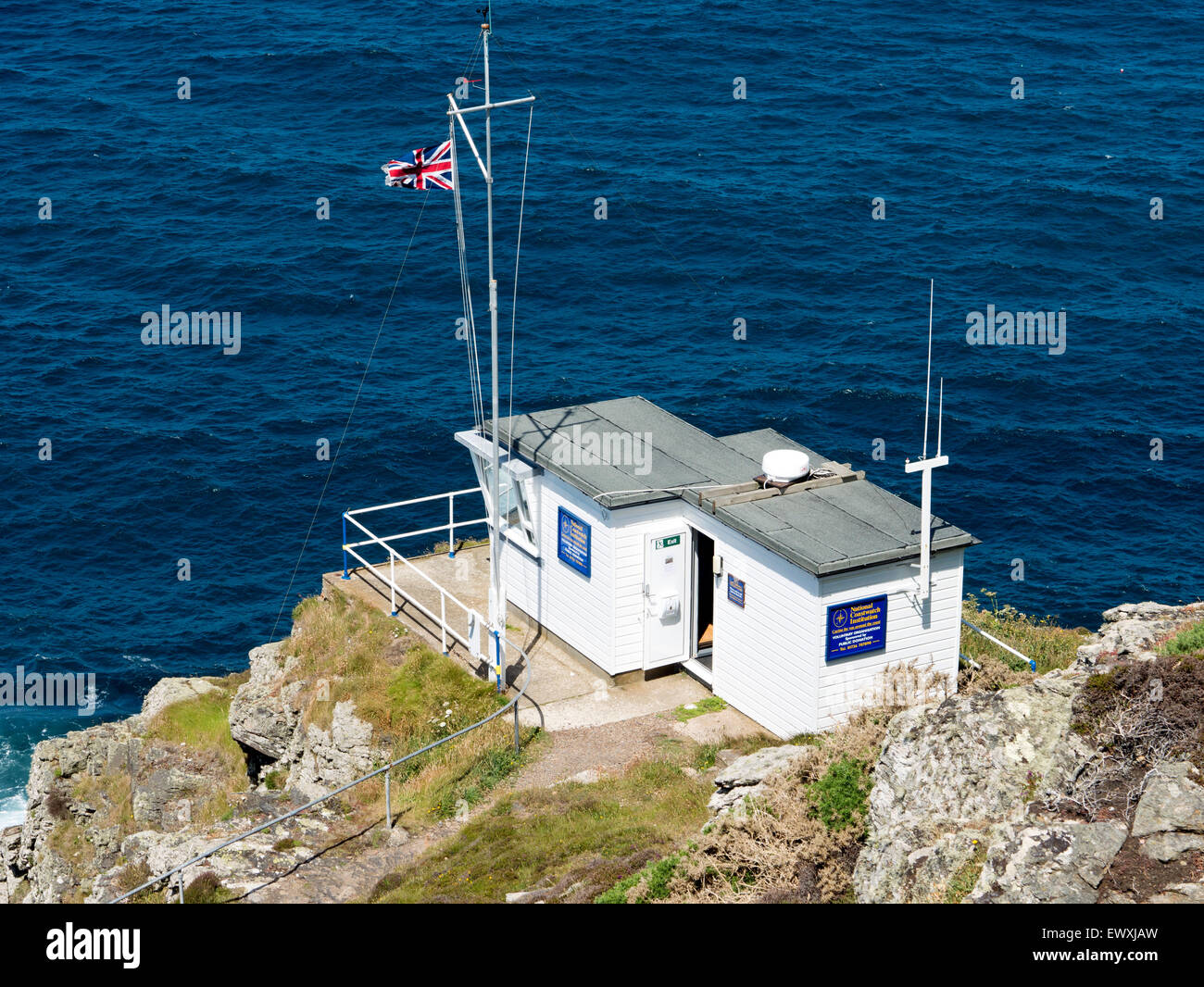 National Coastwatch lookout station at Cape Cornwall Stock Photo - Alamy