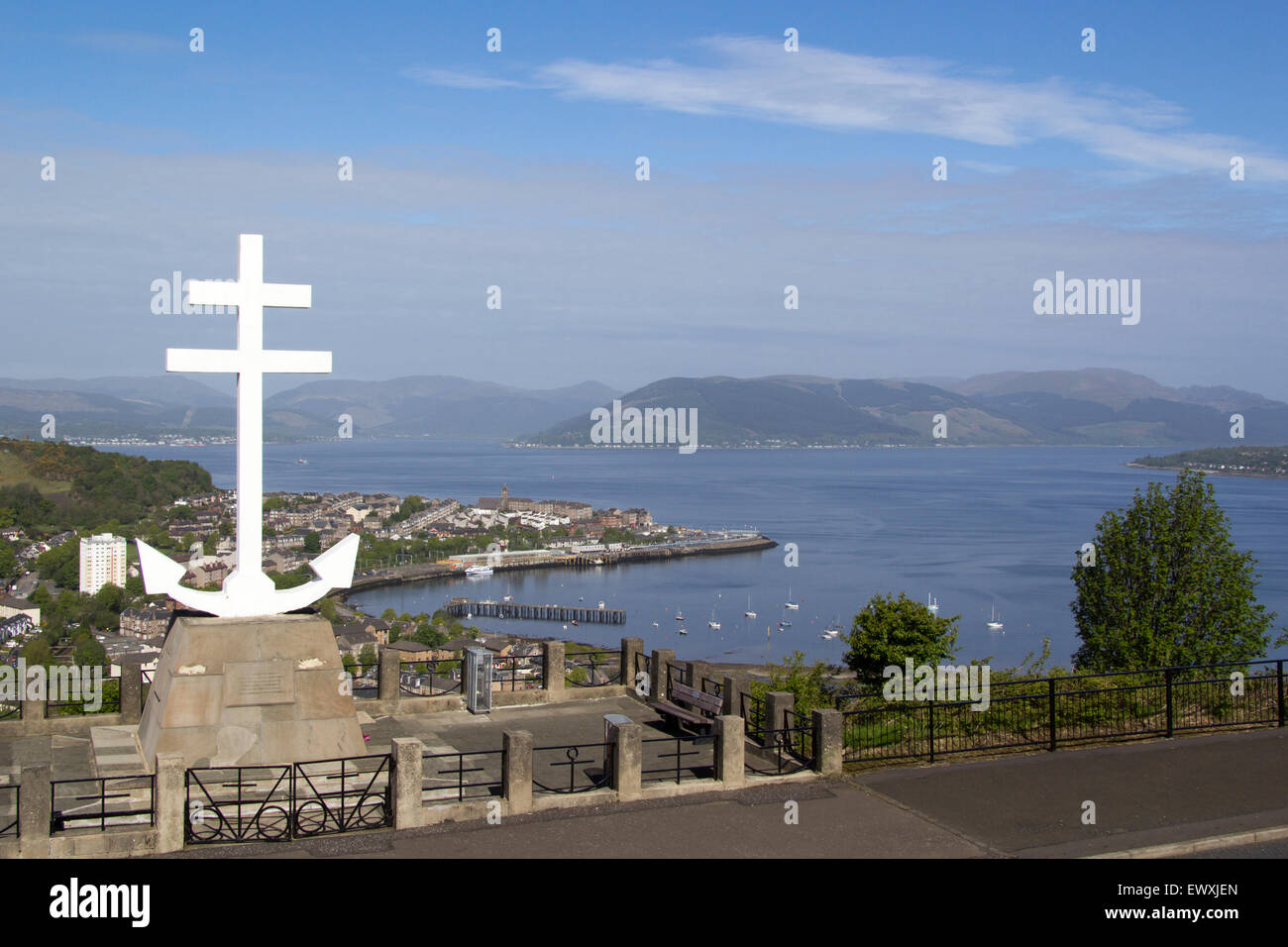 The Free French memorial.at Greenock, Inverclyde, Scotland, UK Stock ...