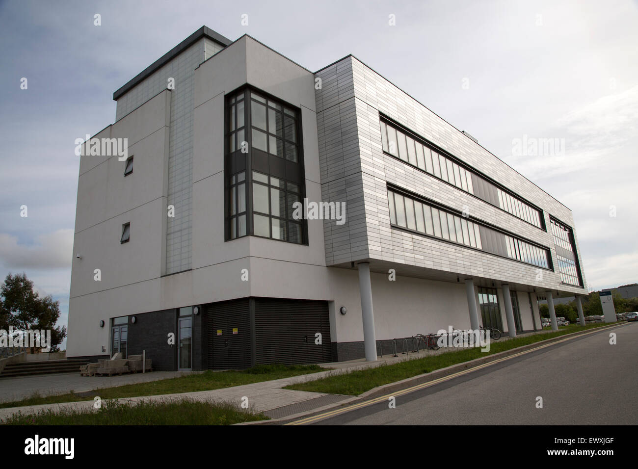 Modern architecture at Tremough campus, University of Falmouth, Penryn ...