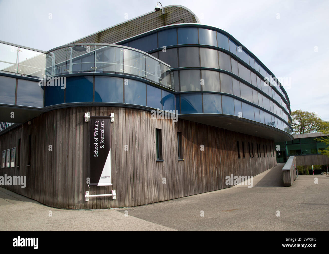 Modern architecture at Tremough campus, University of Falmouth, Penryn ...