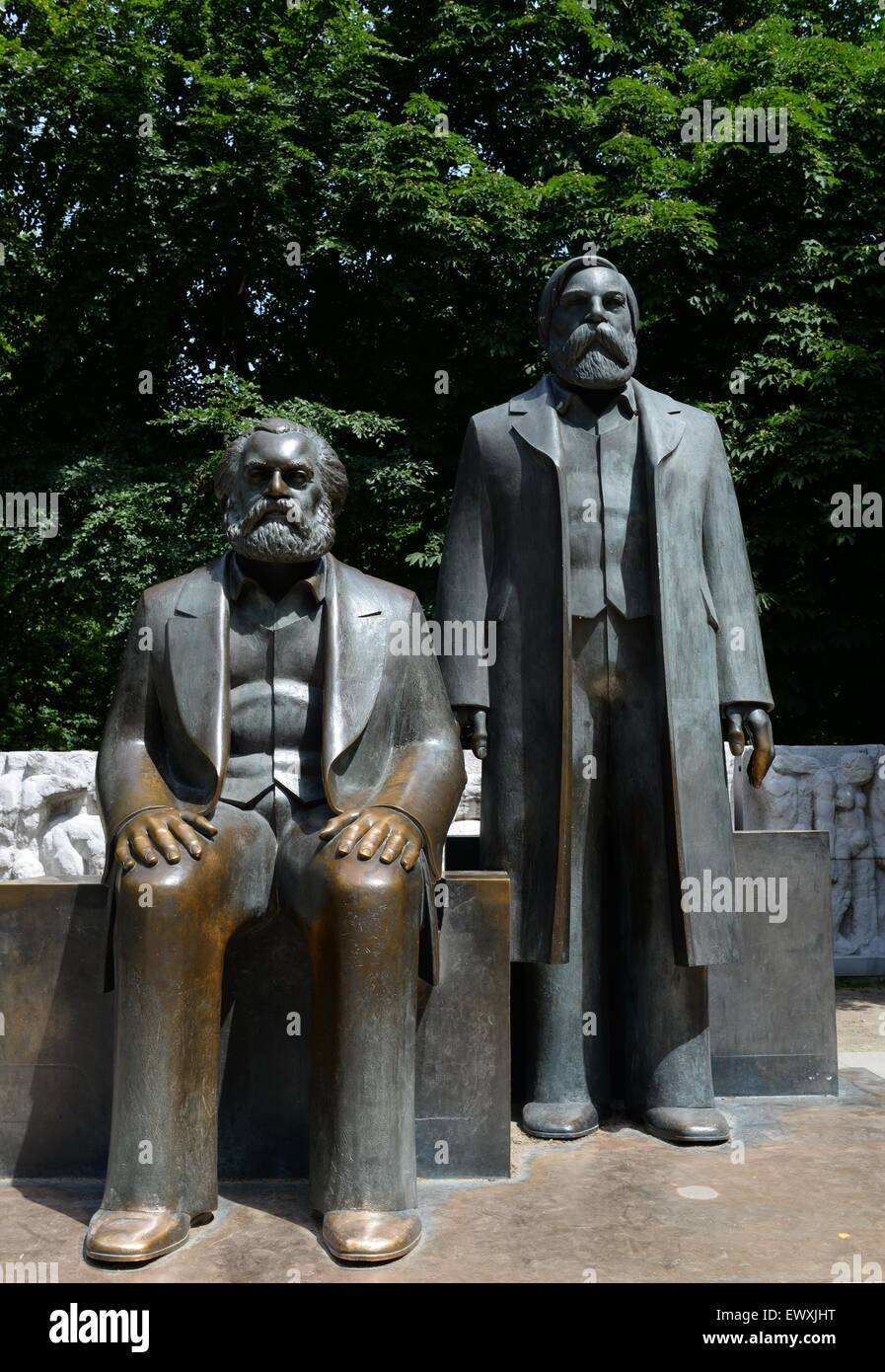 Karl marx and friedrich engels statue hi-res stock photography and ...