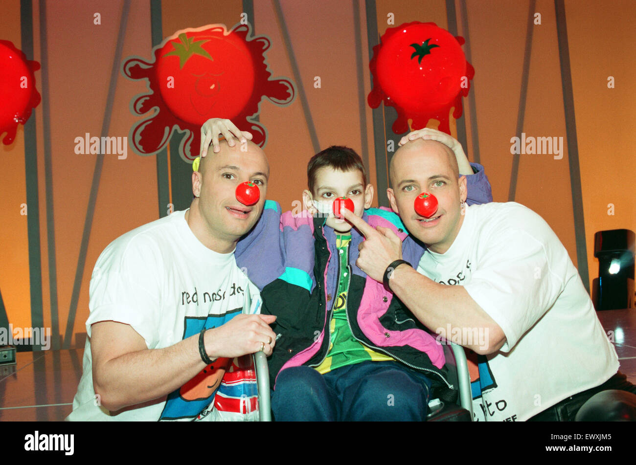 Fred Fairbrass and his brother Richard of Right Said Fred filming Comic ...
