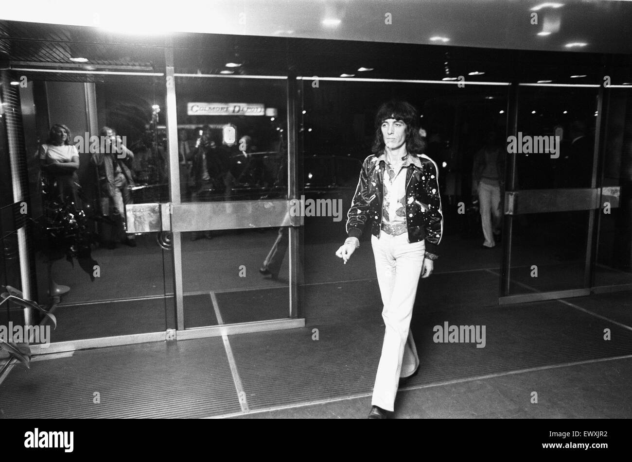 Bill Wyman of the Rolling Stones arriving at the Odeon New Street ...
