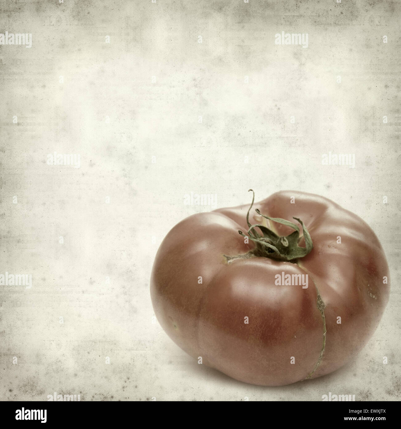 textured old paper background with large tomatoes Stock Photo - Alamy