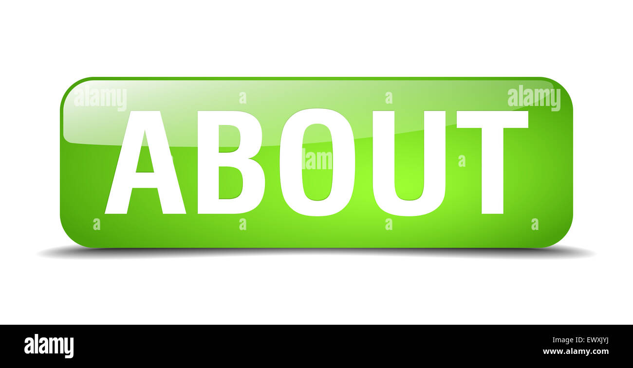 about green square 3d realistic isolated web button Stock Photo - Alamy