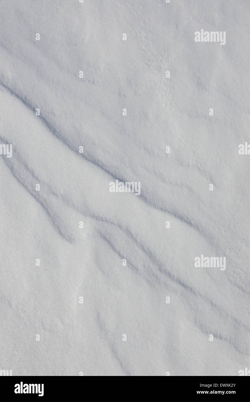 Thin crust of ice over snow Stock Photo - Alamy