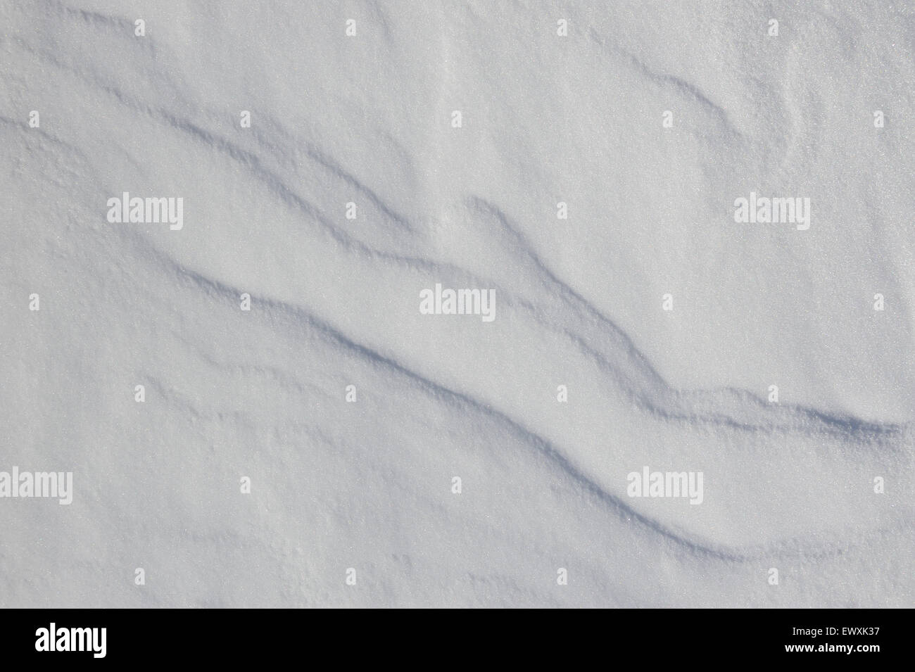 Thin crust of ice over snow Stock Photo - Alamy