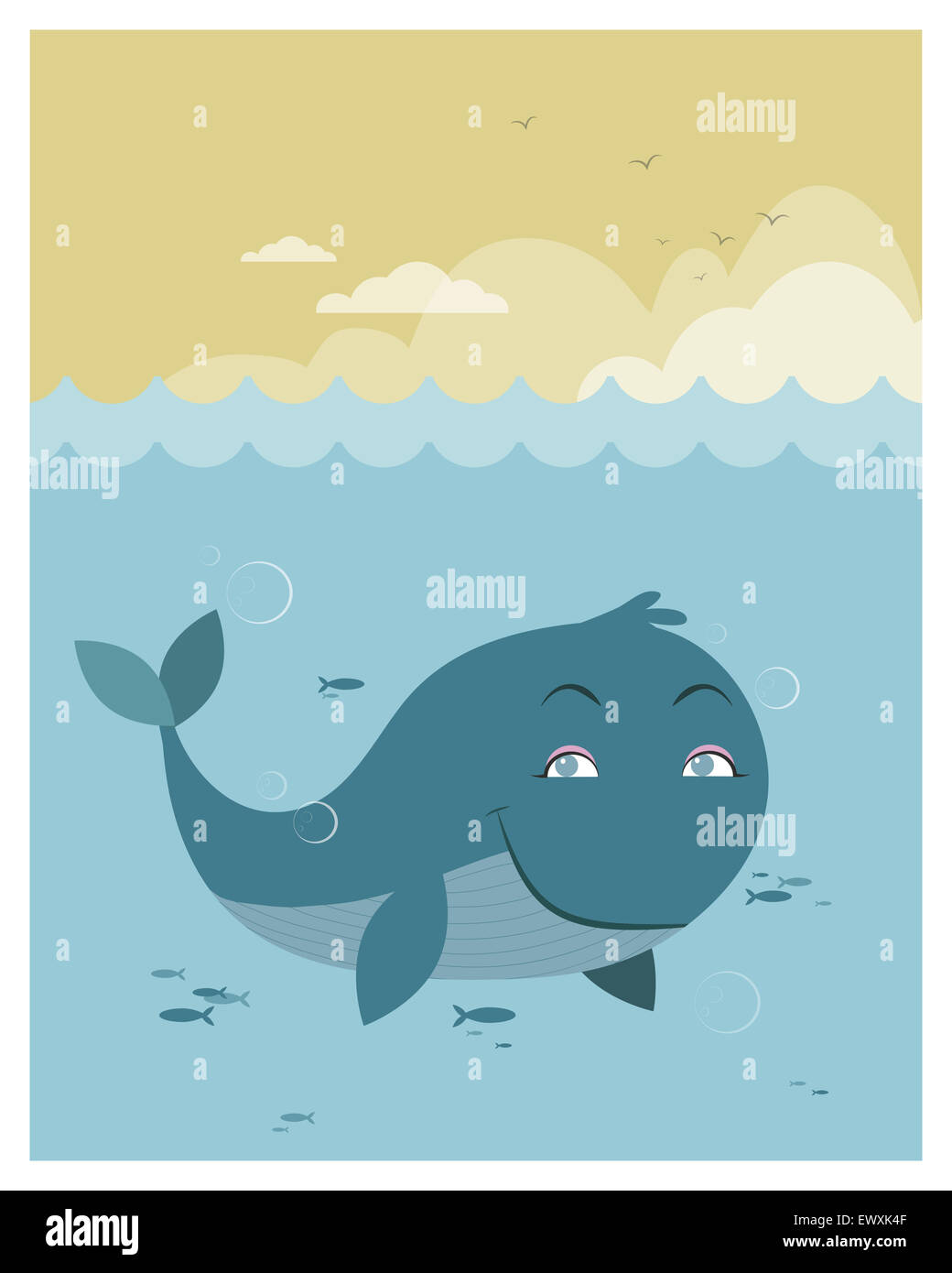 Vector sun in cartoon Cut Out Stock Images & Pictures - Alamy