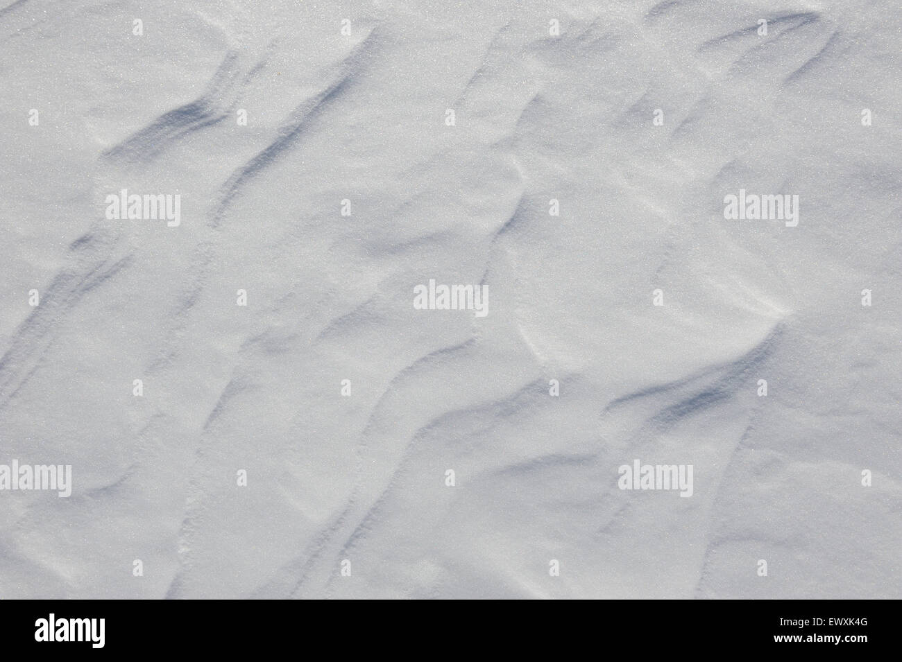 Thin crust of ice over snow Stock Photo - Alamy