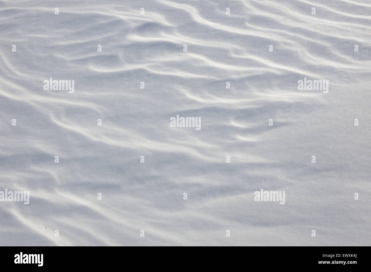 Thin crust of ice over snow Stock Photo - Alamy