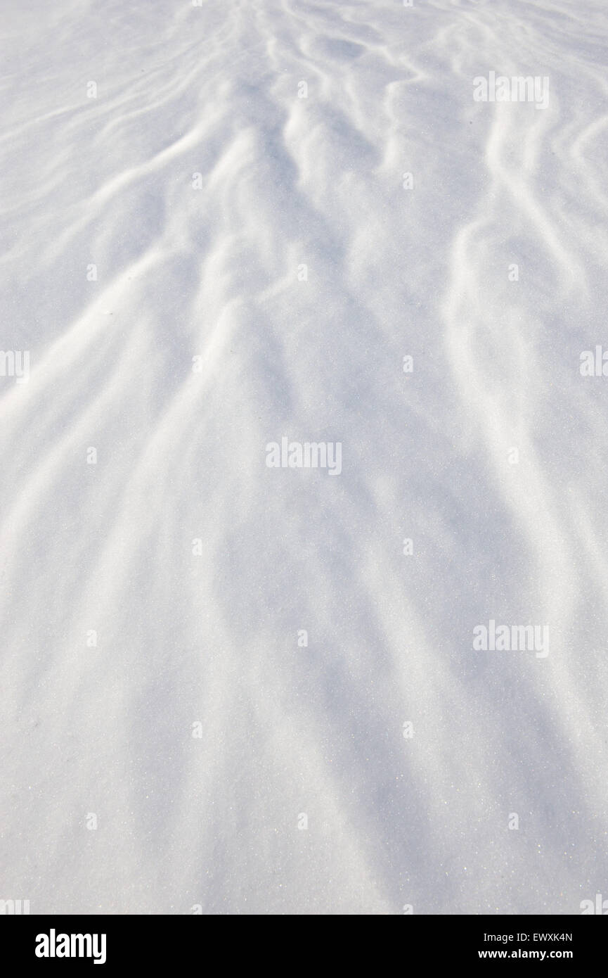 Thin crust of ice over snow Stock Photo - Alamy