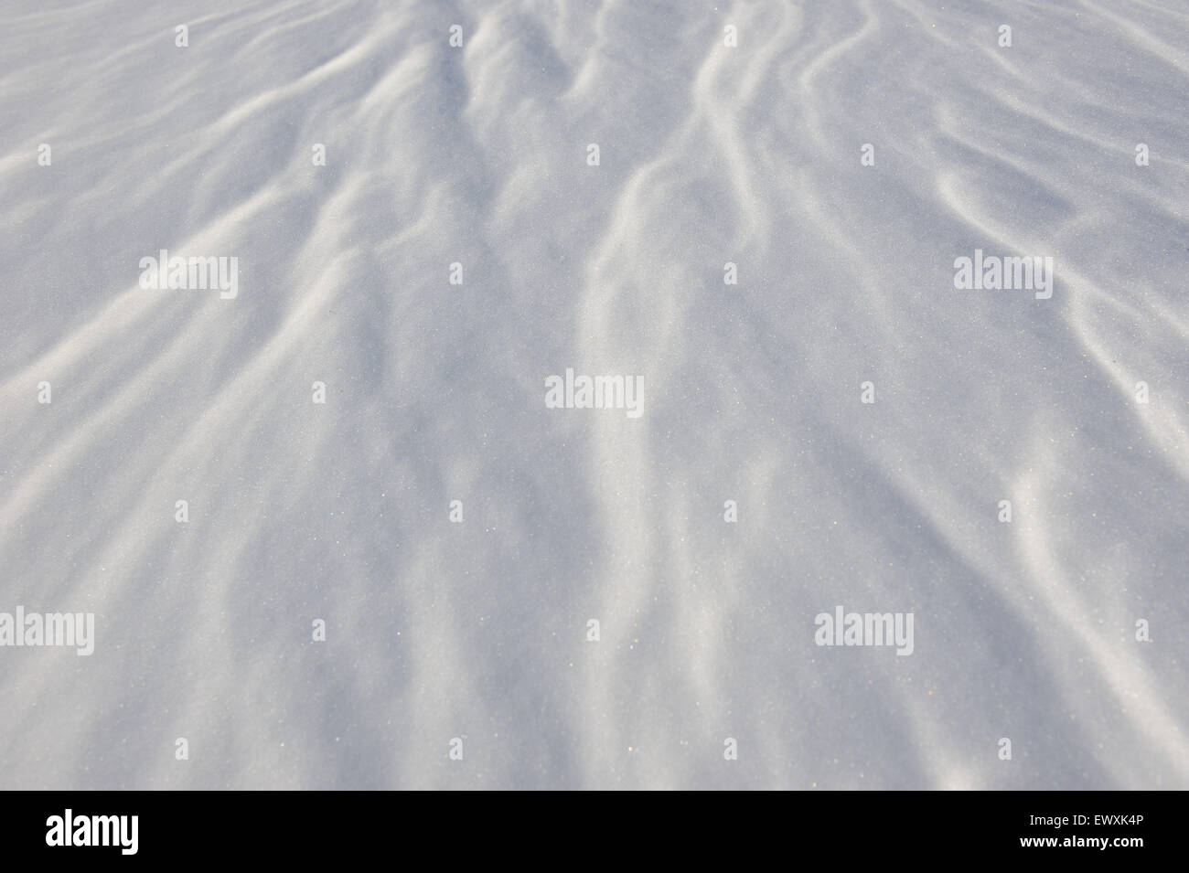 Thin crust of ice over snow Stock Photo - Alamy