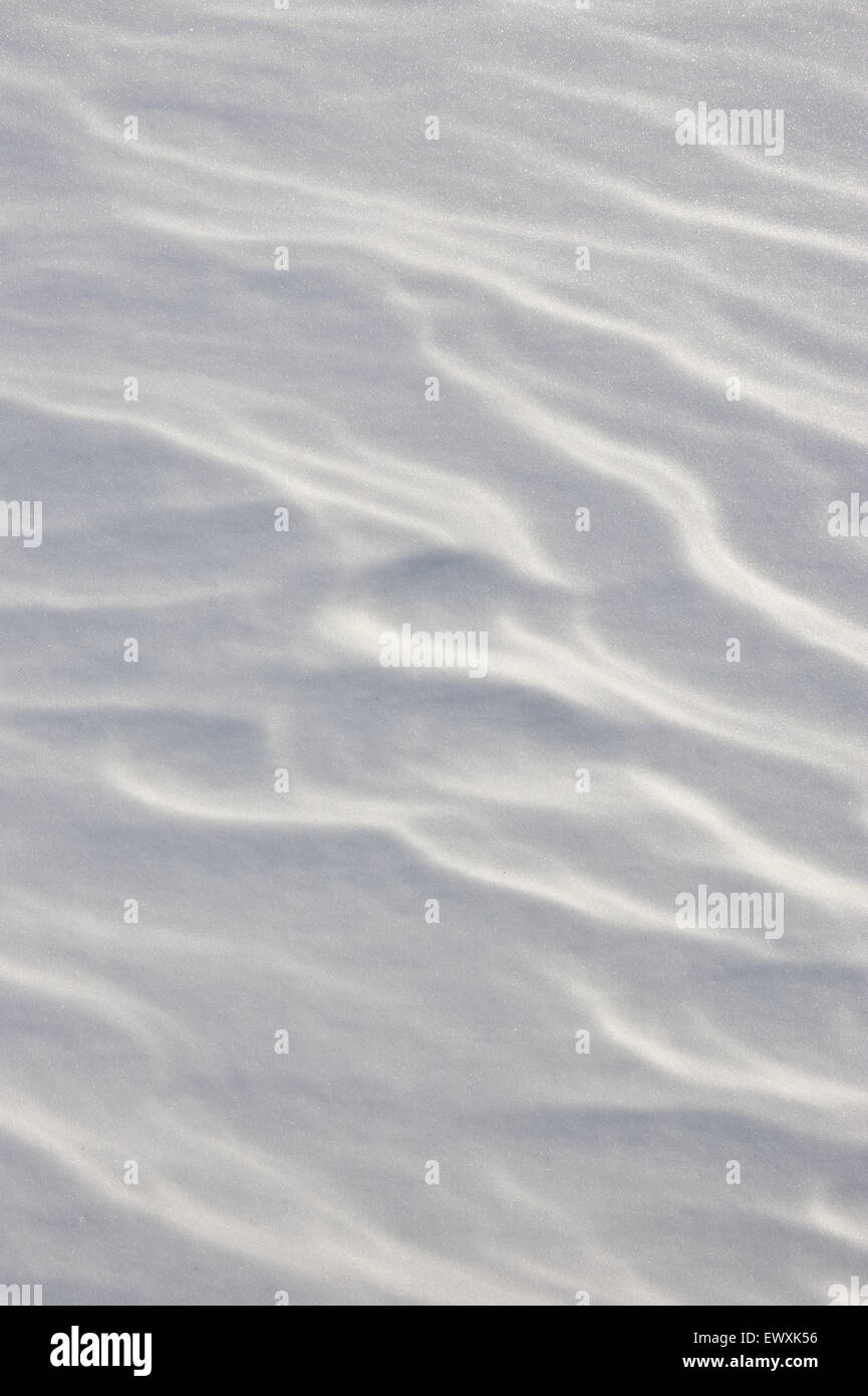Thin crust of ice over snow Stock Photo - Alamy