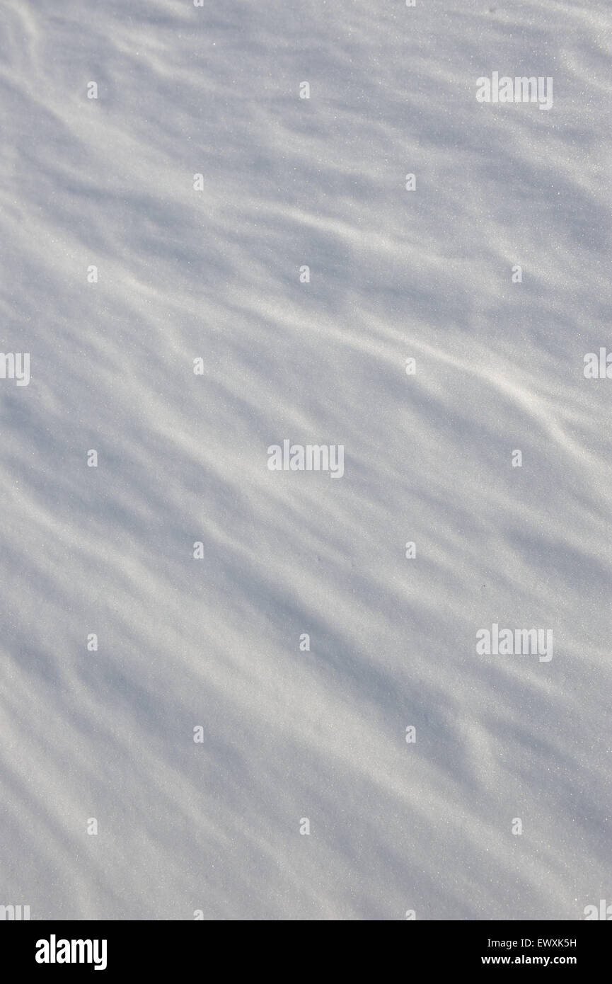 Thin crust of ice over snow Stock Photo - Alamy