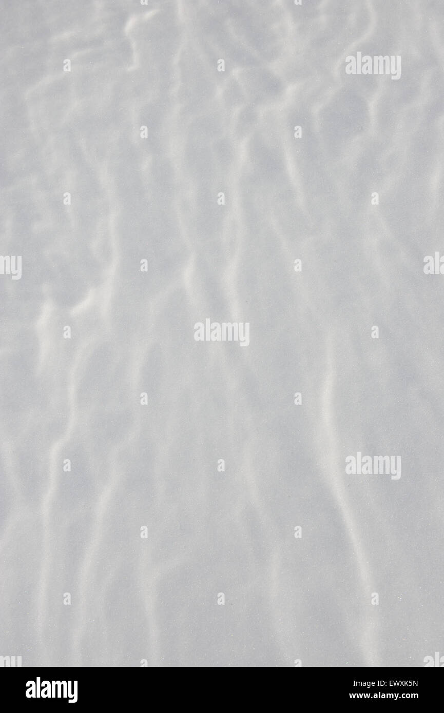 Thin crust of ice over snow Stock Photo - Alamy