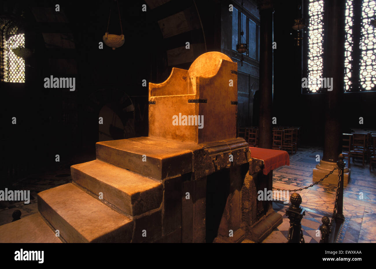 DEU, Germany, Aachen, throne Charlemagne at the cathedral DEU ...