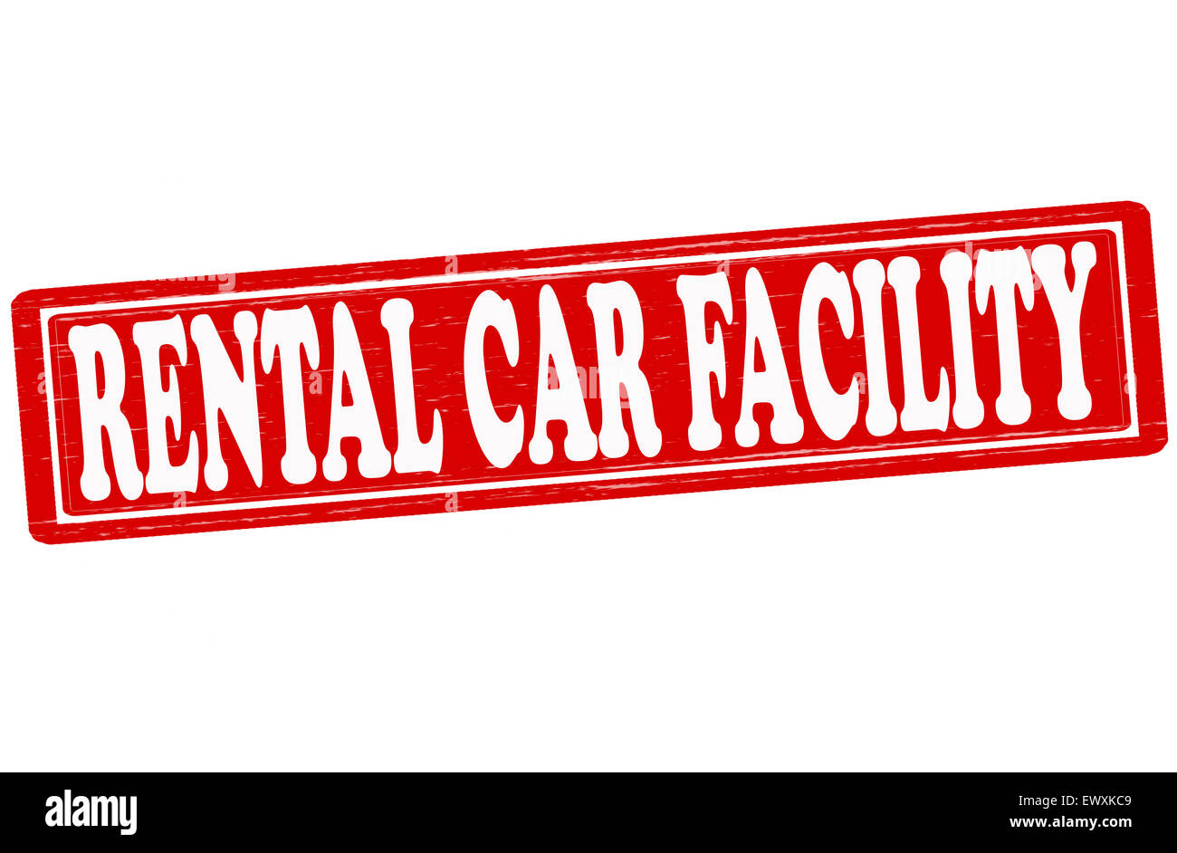 Stamp with text rental car facility inside, illustration Stock Photo ...
