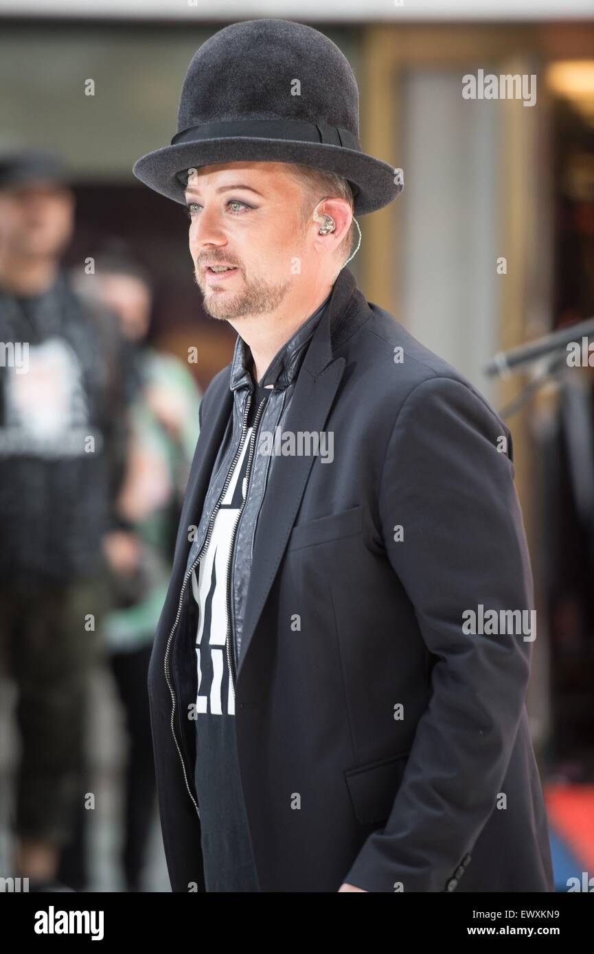 New York, NY, USA. 2nd July, 2015. Boy George on stage for NBC Today ...