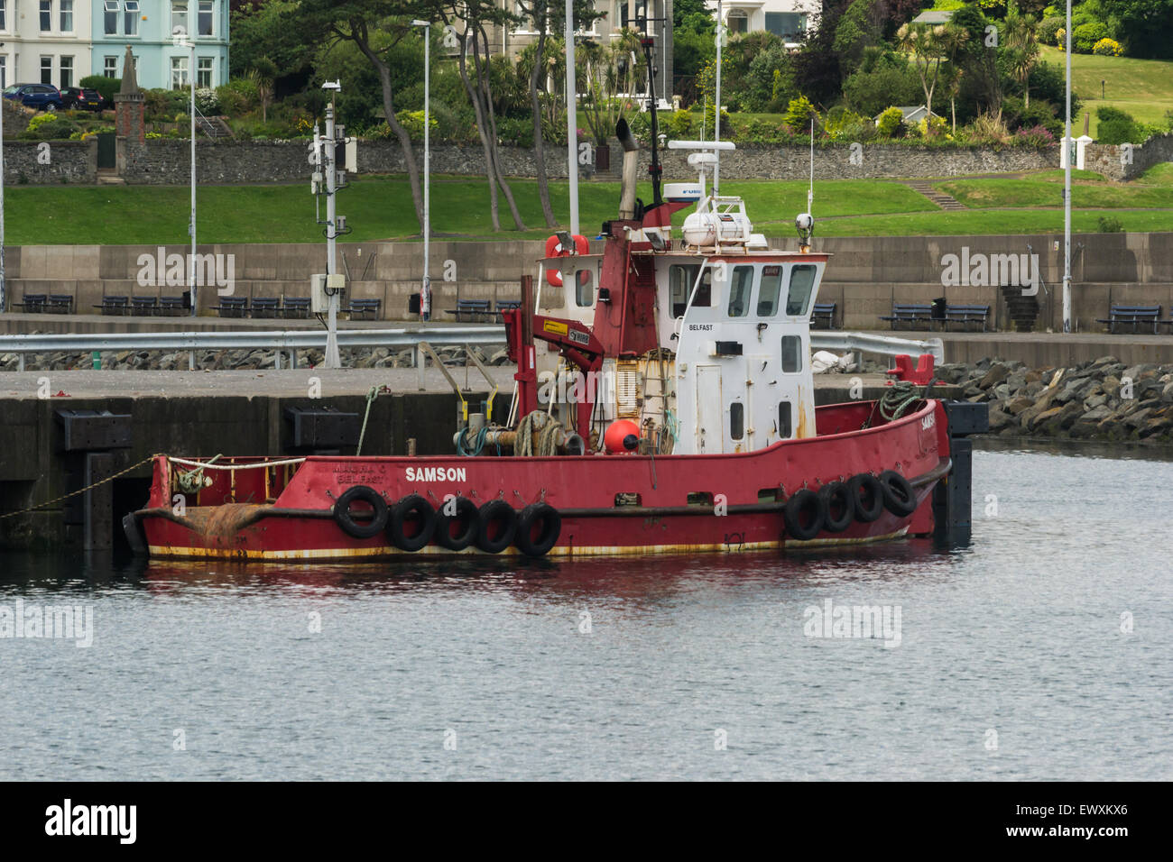 Samson out of Belfast. Fishing Boat berthed in Bangor Marina Stock ...