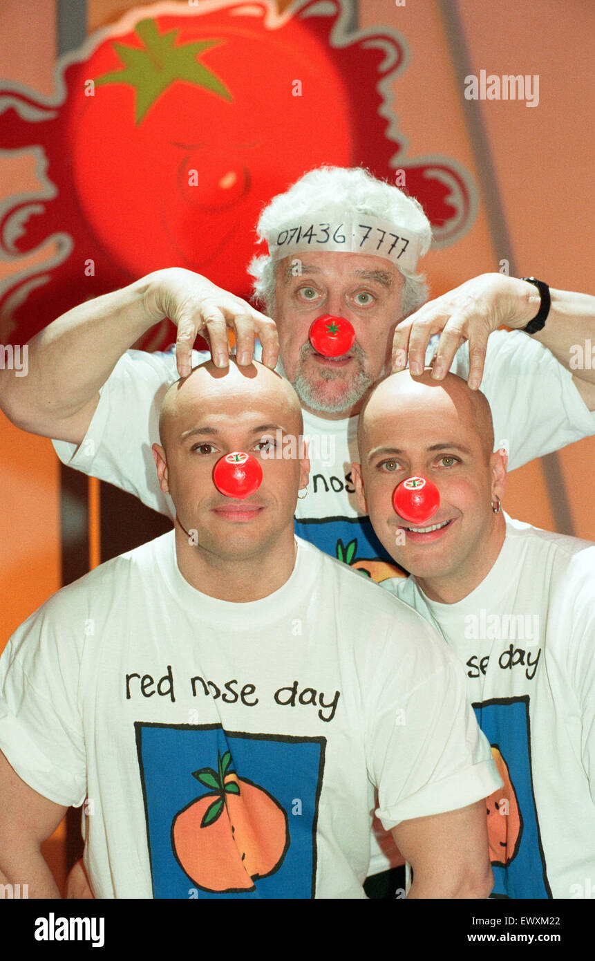 Fred Fairbrass and his brother Richard of Right Said Fred filming Comic ...