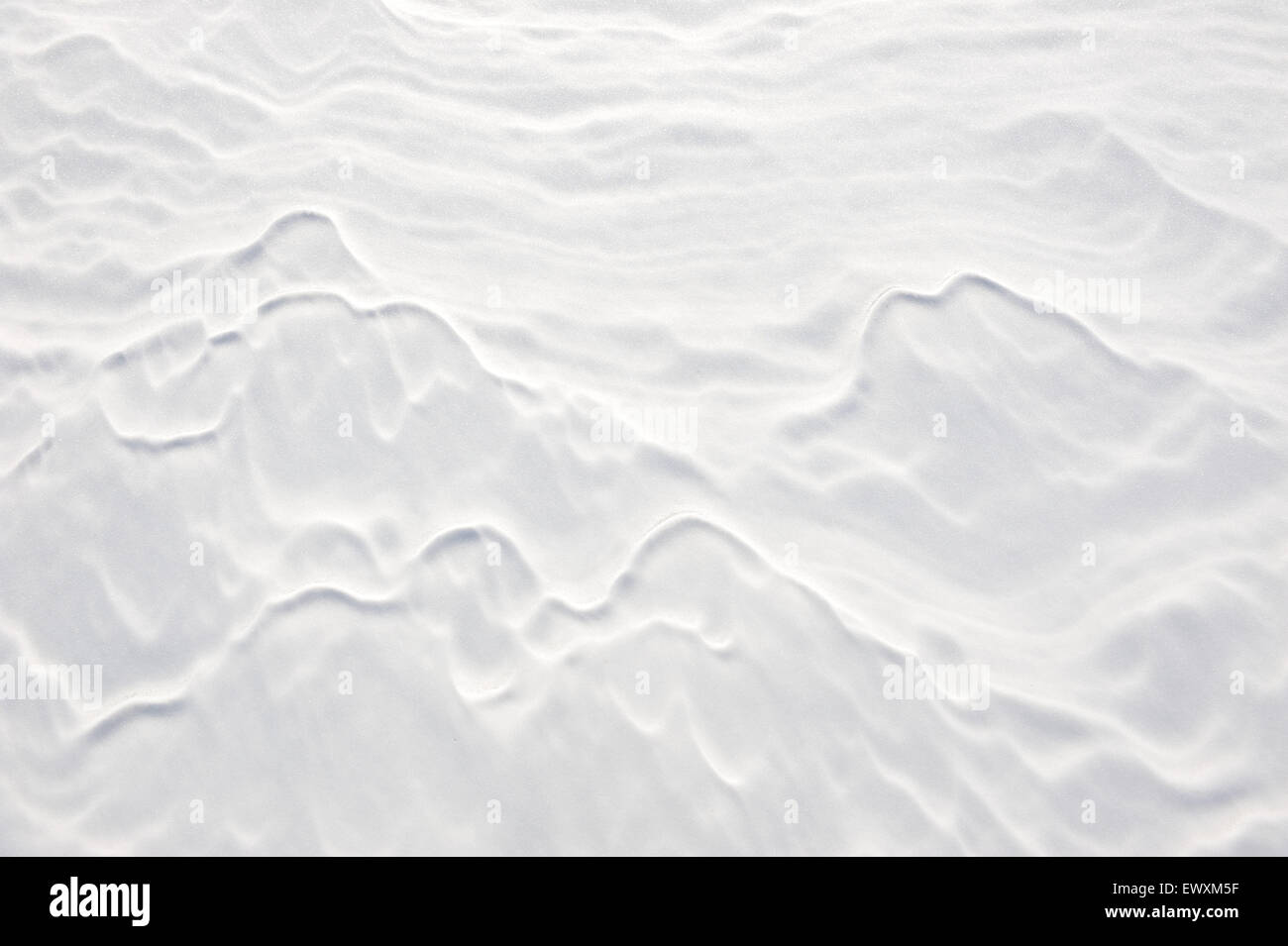 Thin crust of ice over snow Stock Photo - Alamy