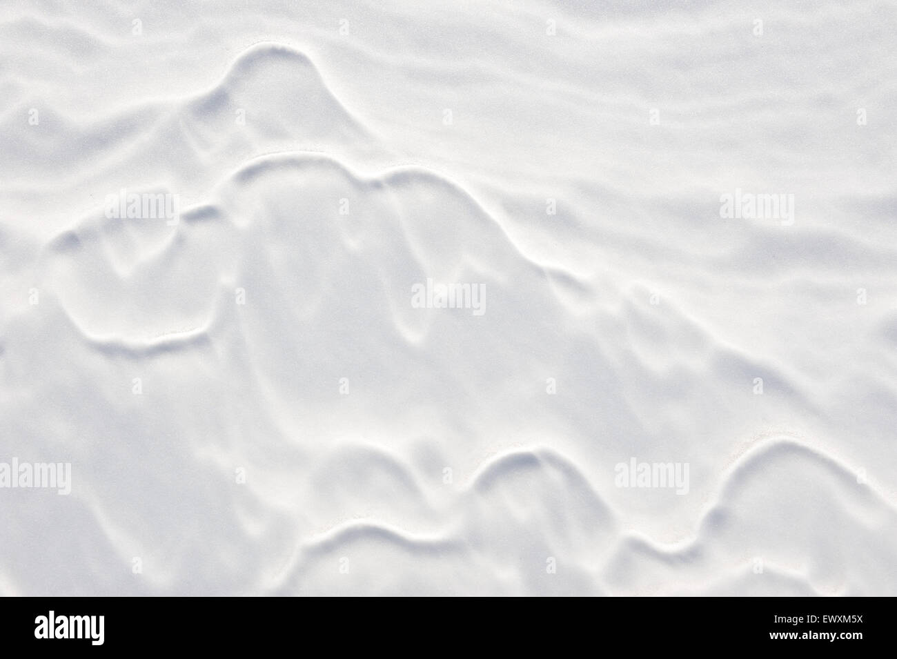 Thin crust of ice over snow Stock Photo - Alamy