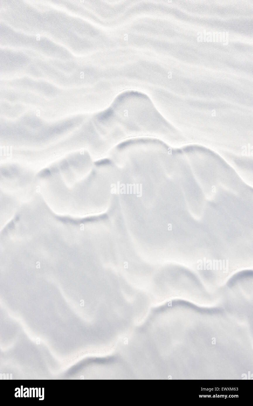 Thin crust of ice over snow Stock Photo - Alamy