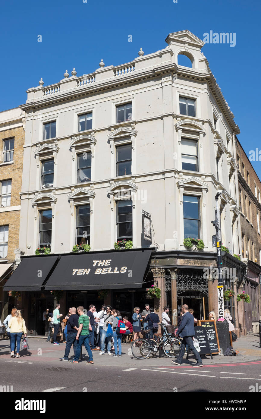The Ten Bells Public House Commercial Street Spitalfields London Stock ...