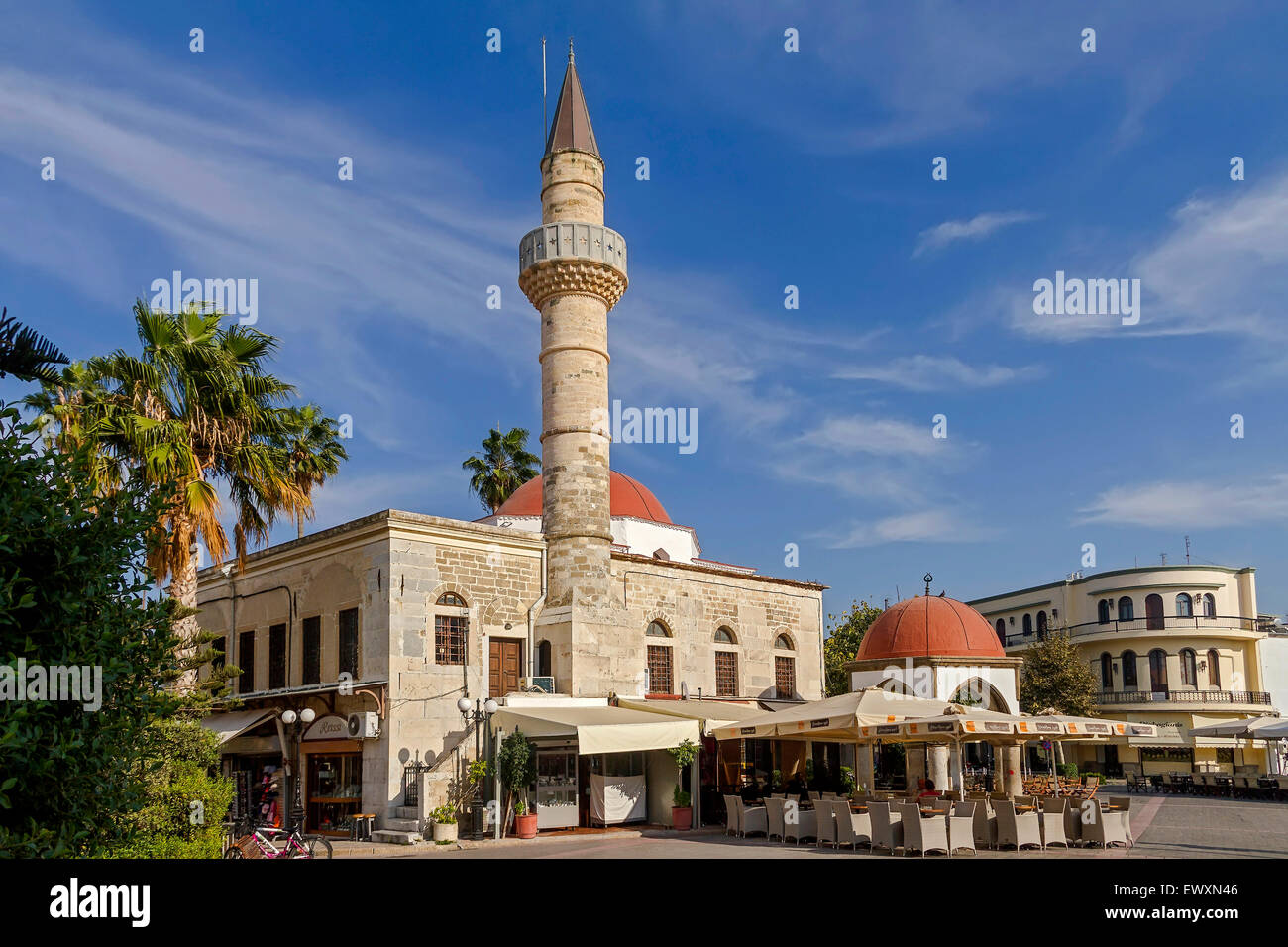 Deftertar mosque Kos Town Kos Greece Stock Photo - Alamy