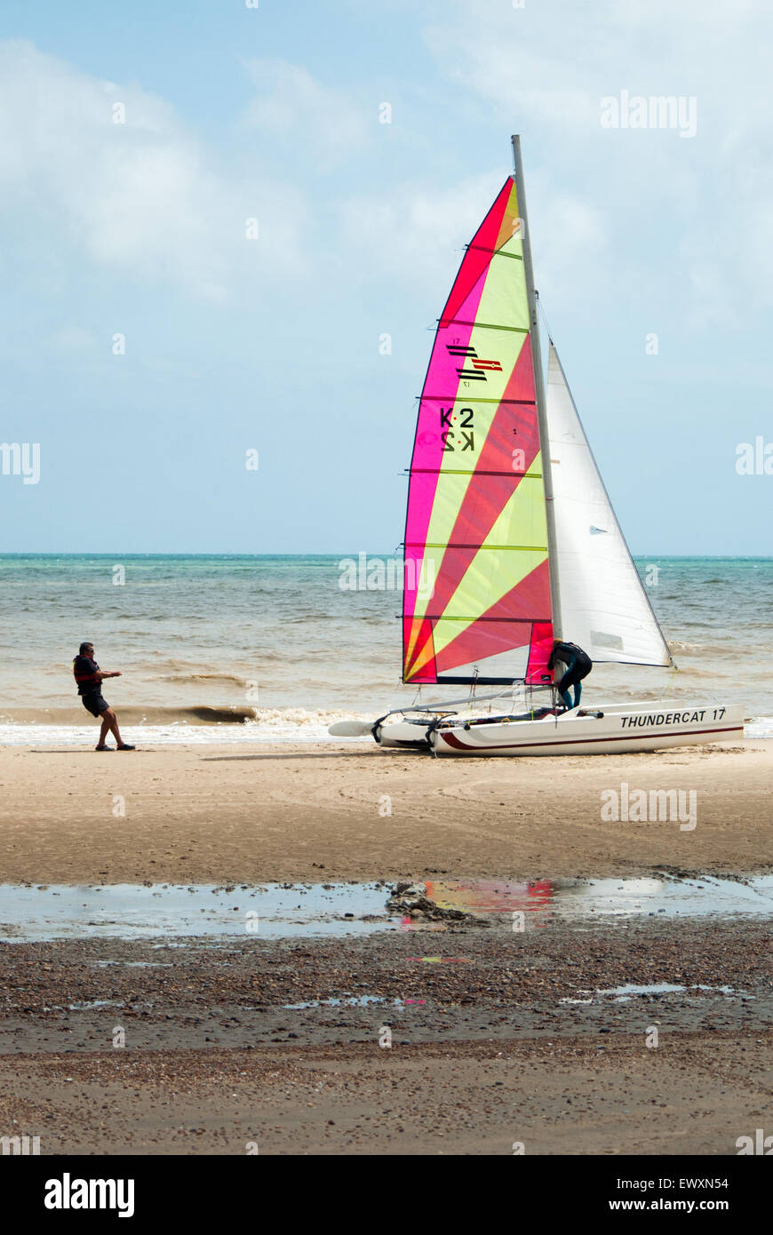 Preparing a Thundercat 17 boat Stock Photo - Alamy
