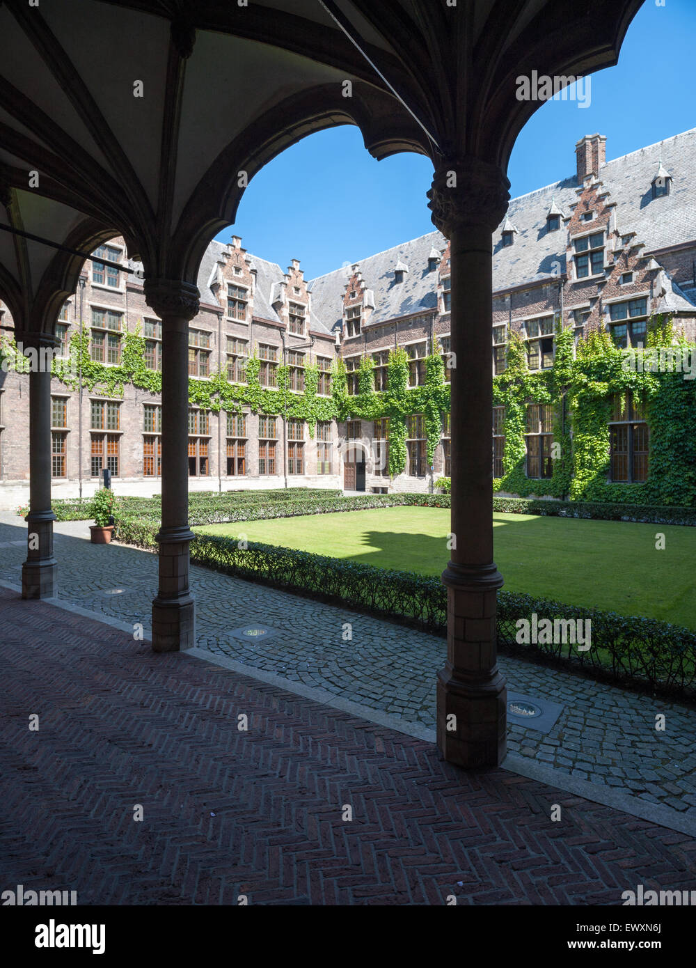 Belgium, Antwerp, UFSIA - Universiteit Antwerpen - Hof Van Liere Stock ...