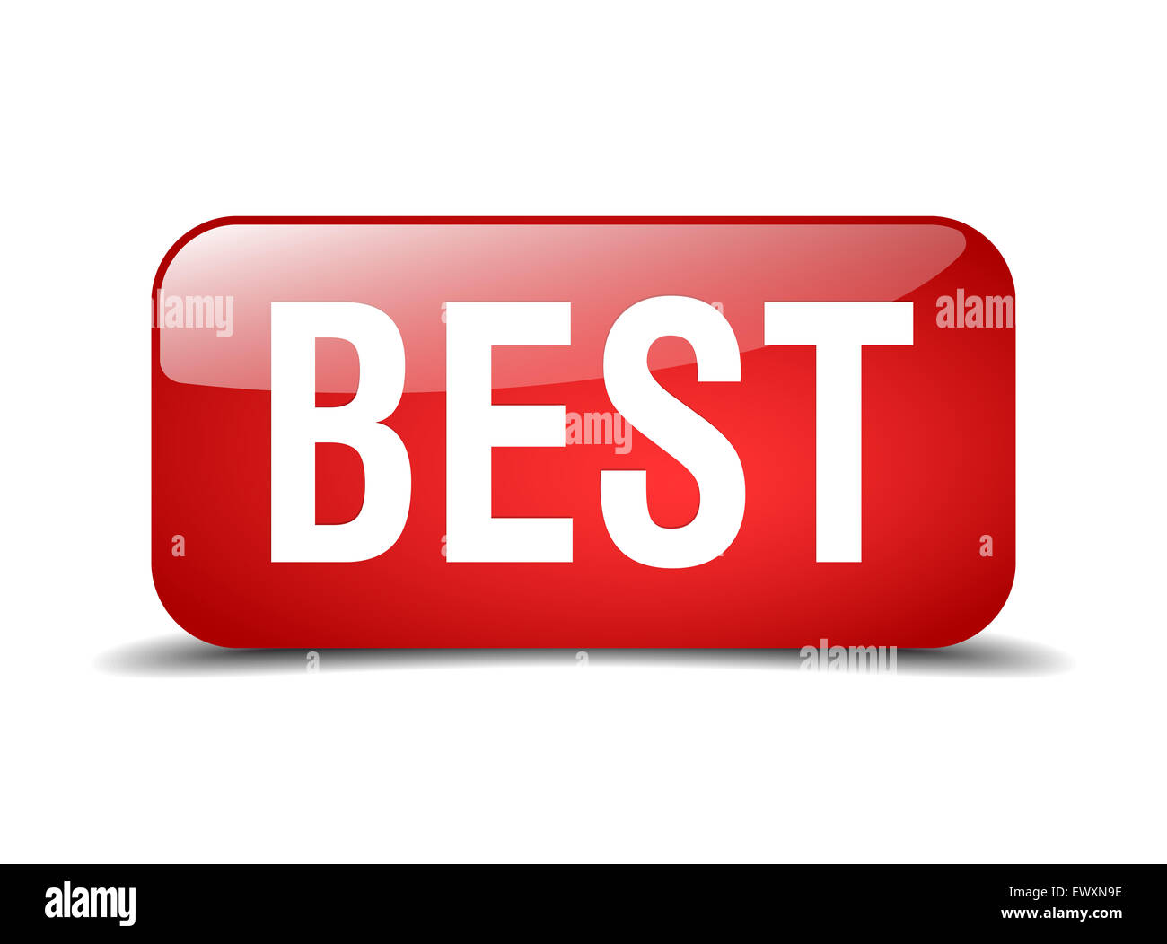 best red square 3d realistic isolated web button Stock Photo - Alamy