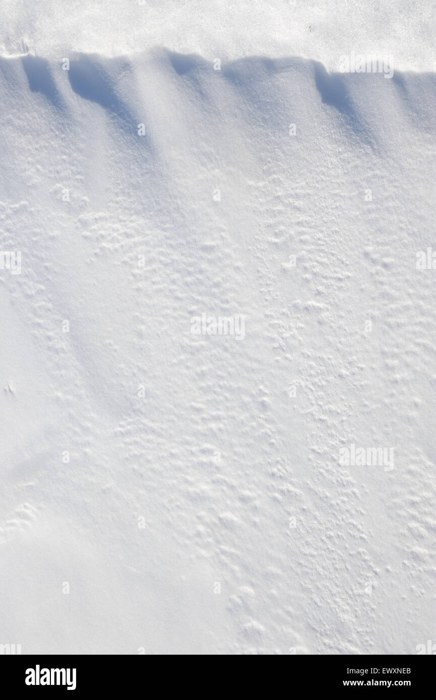 Thin crust of ice over snow Stock Photo - Alamy