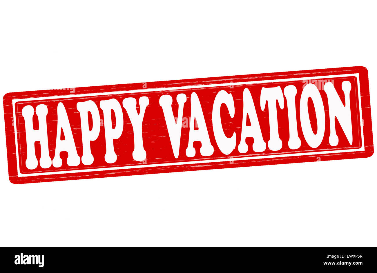 Stamp with text happy vacation inside, ilustration Stock Photo - Alamy